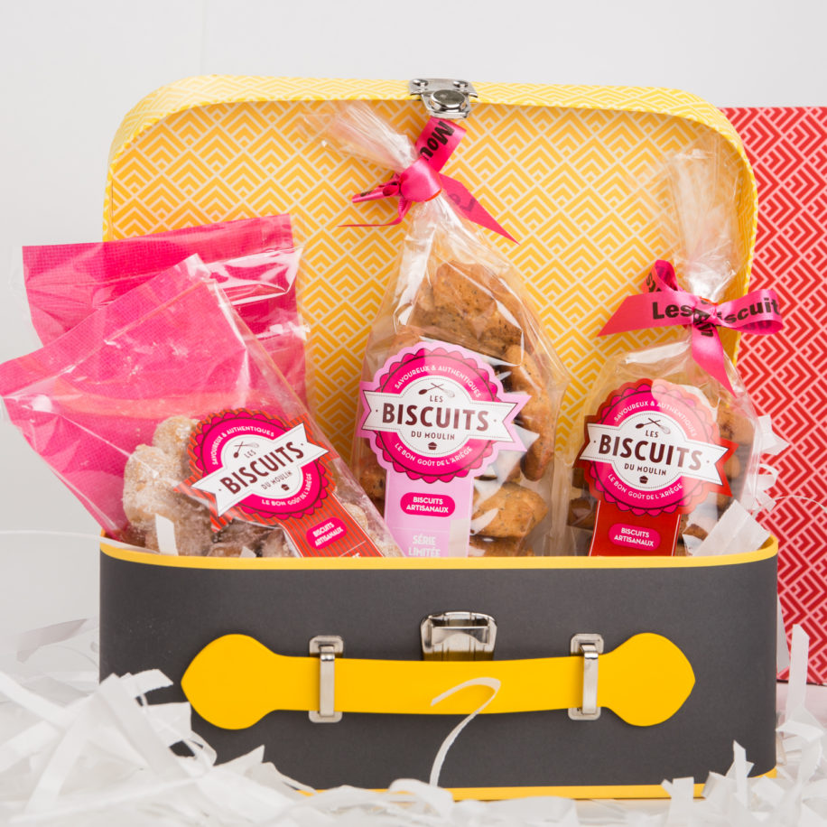 Boite métal 3 saveurs Biscuits artisanaux - Les Biscuits du Moulin