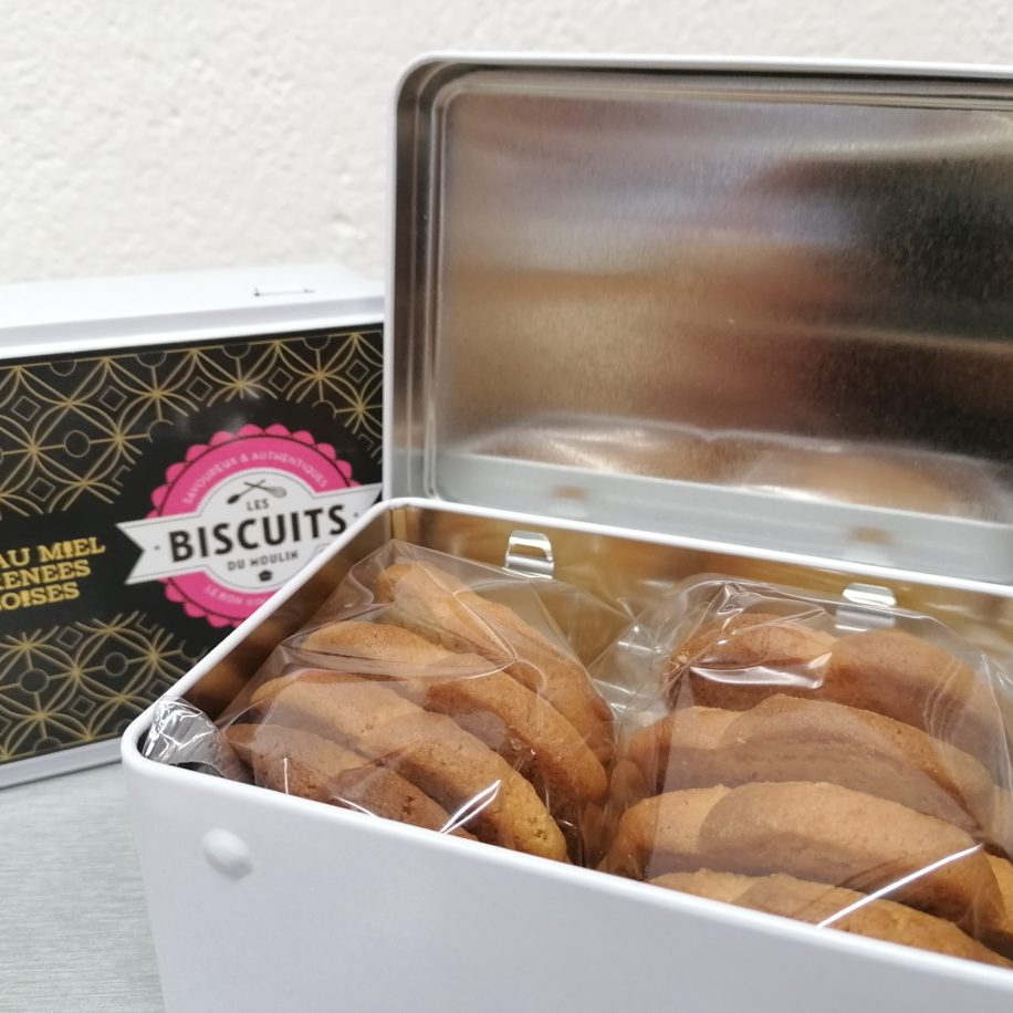 spécialité d'Ariège : boite biscuits camion Biscuitier